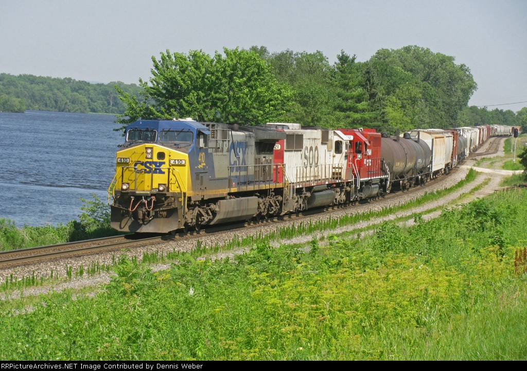 CSXT 410, CP's River Sub.